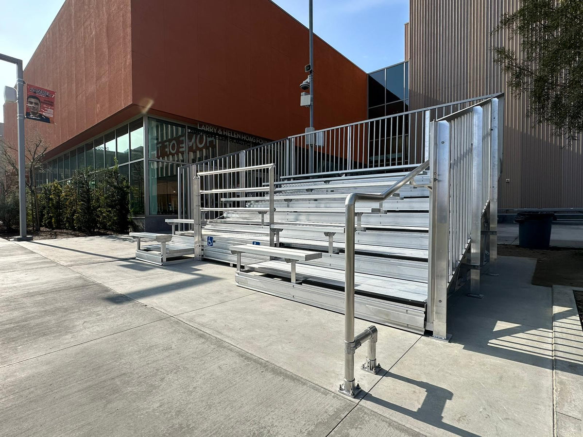 7 Rows Bleacher PICKET/ADA - 21' Length — California Bleachers